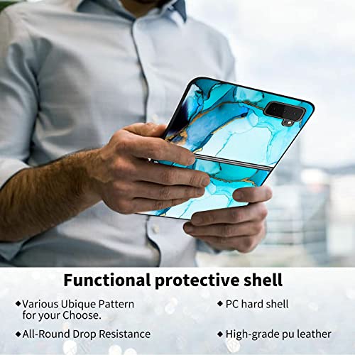 for Microsoft Surface Duo 2 Case,Surface Duo 2 2021 Slim Lightweight Hard PC Back Cover Shockproof Protective Fold Case for Microsoft Surface Duo 2 2nd 2021,Blue Marbles