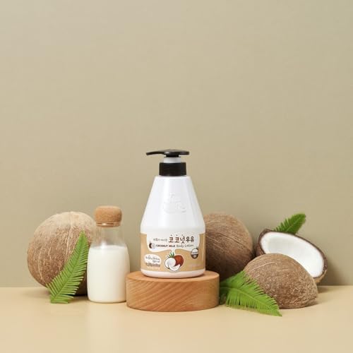 WELCOS KWAILNARA Coconut Milk Body Lotion – Korean Body Lotion for Deep Hydration & Silky Smooth Skin 560 g / 19.75 Fl. Oz