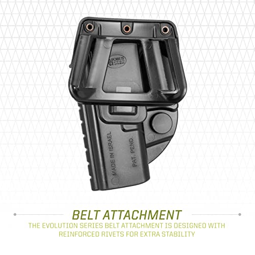 Fobus GL2E2BH Concealed Carry OWB Belt Holster for Glock 17, 19, 19X, 22 (Gen 1-4), 23 (Gen 1-4), 31, 34, 35, 44, 45, Right Handed