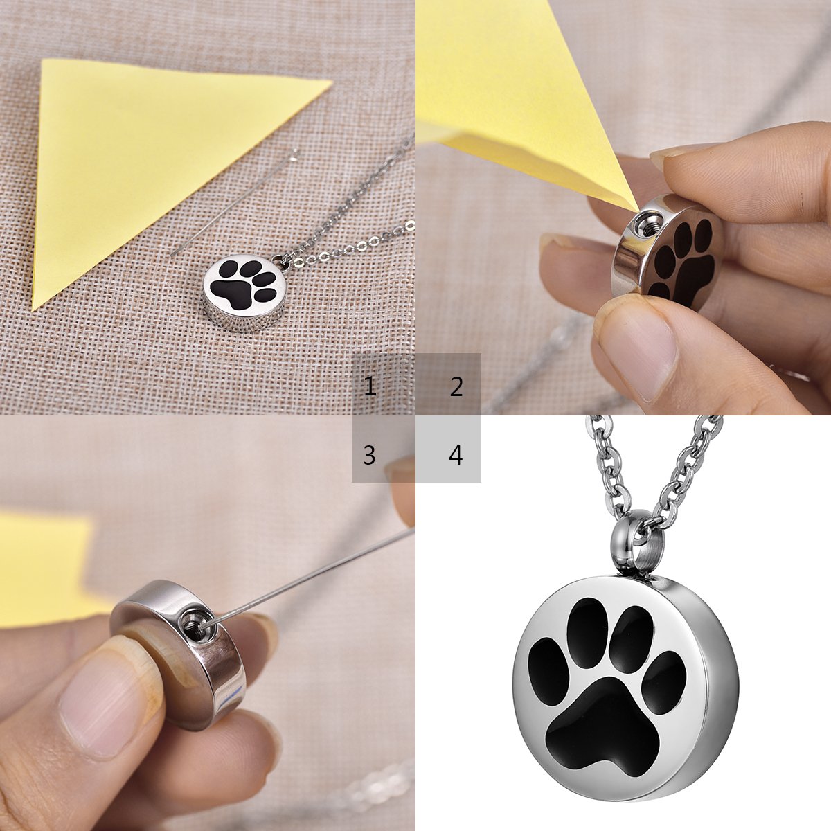 FCZDQ Lucky Fish Cremation Keychain for Ashes Memorial Keepsake Urn Pendant Jewelry with Funnel Kit