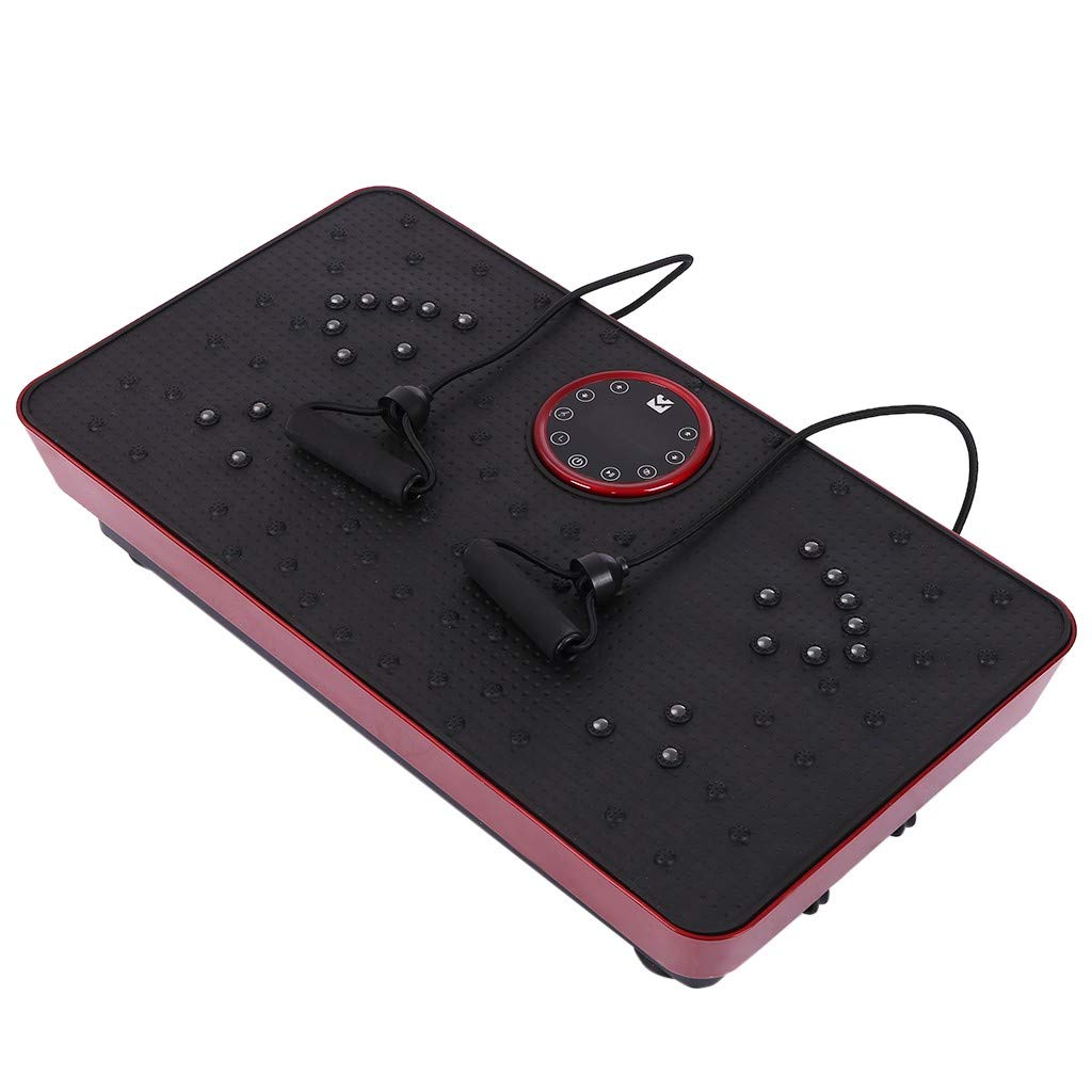 Full Body Vibration Platform Massage Machine Workout Trainer Silent Drive Motor | Ideal for Toning and Weight Loss Machine (Red)
