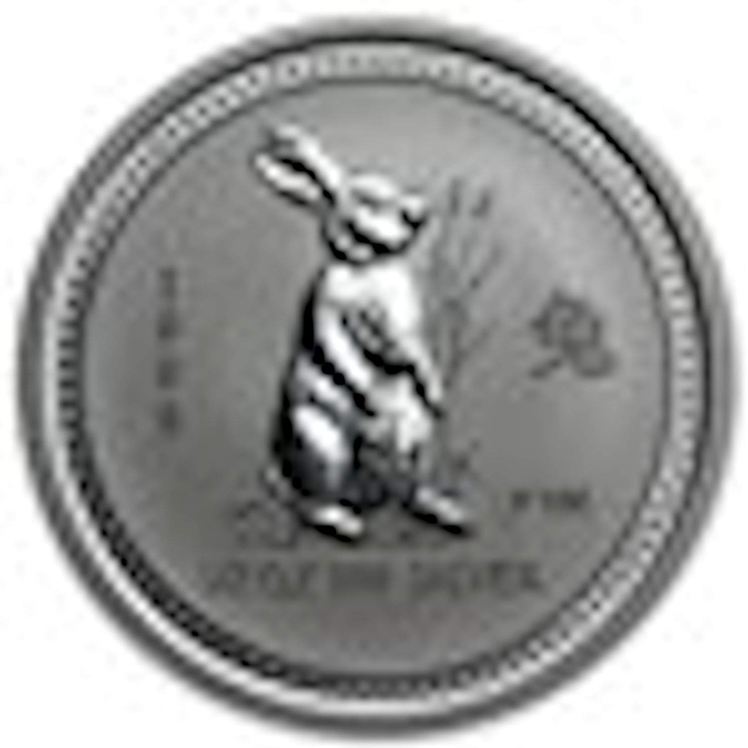 Flintski Jewelry Australian Lunar Series 1 1999-2007 Sterling Silver Coin Edge Bezel Mount Frame Pendant 32.10mm x 2.80mm
