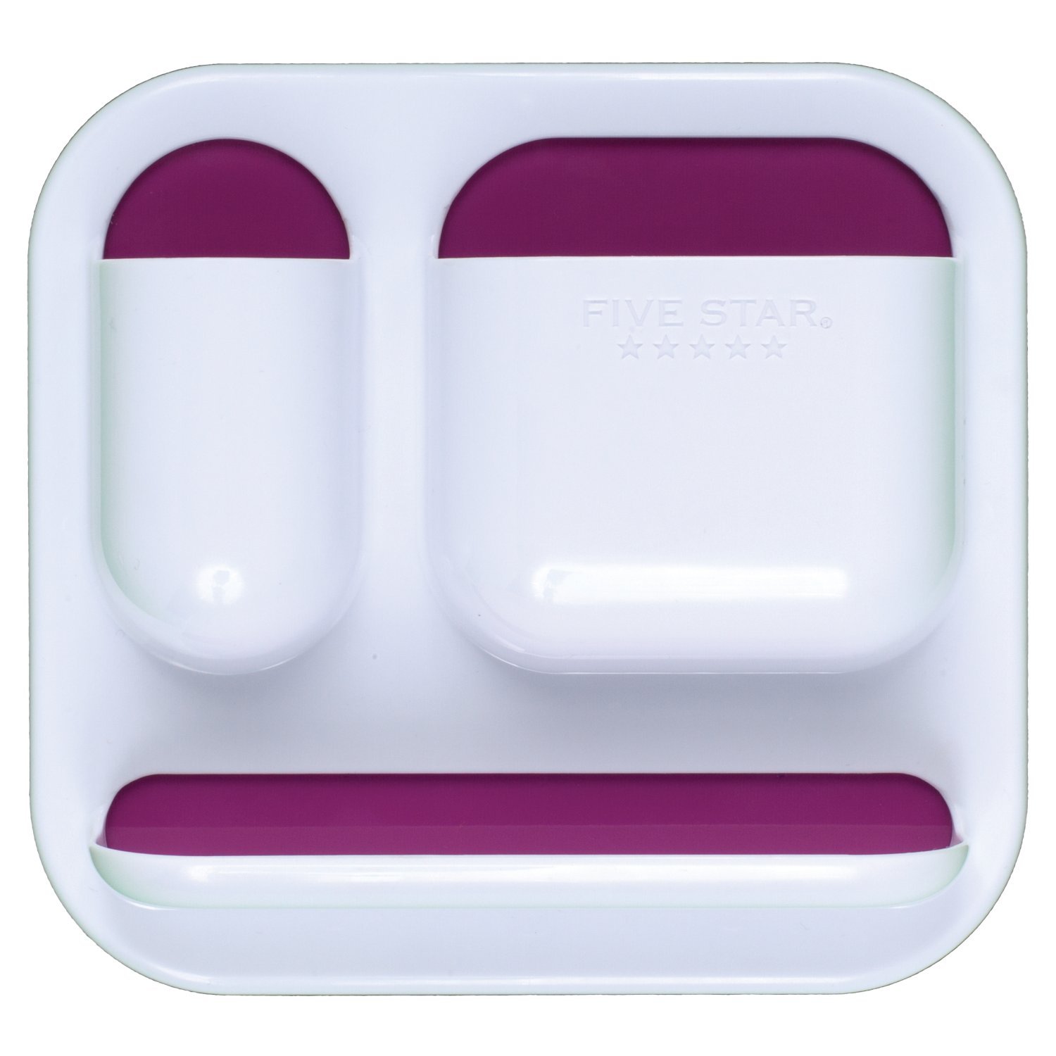 Five Star Locker Accessories, Magnetic Tri-Pocket Storage with Dry Erase Surface, Color Selected For You (81136)