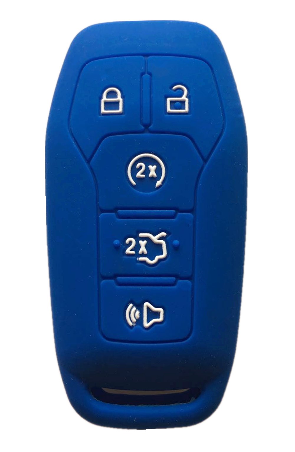 Ford Mustang Key Fob Cover: Silicone Car Remote Case Fit for Ford Mustang Fusion Exploer Edge F150 Lincoln MKZ MKX MKC | Rpkey Key Fob Shell Protector