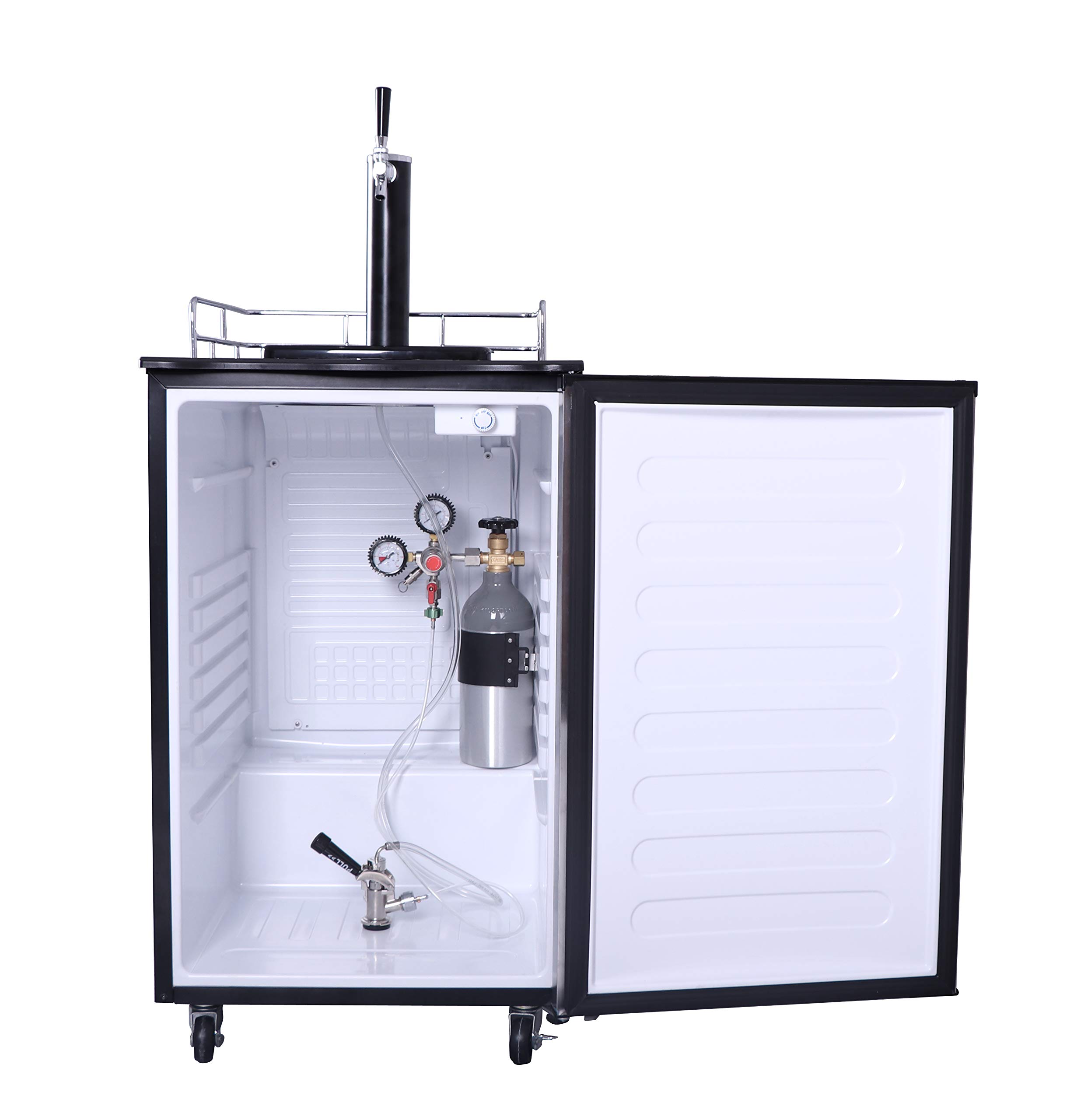 Frigidaire EFRB200 6.1 Cu Ft Stainless Steel Kegerator Beer Bar, XL, White