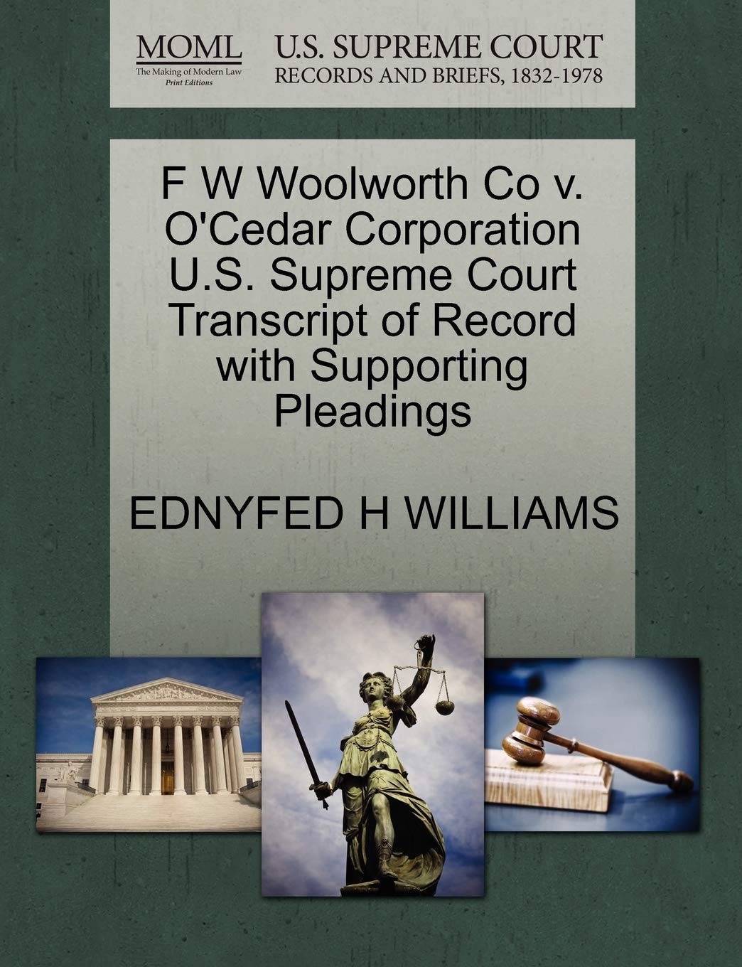 F W Woolworth Co v. O'Cedar Corporation U.S. Supreme Court Transcript of Record with Supporting Pleadings