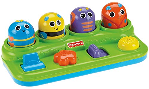 Fisher-Price Brilliant Basics Boppin' Activity Bugs, Pop-Up Infant Toy [Amazon Exclusive]
