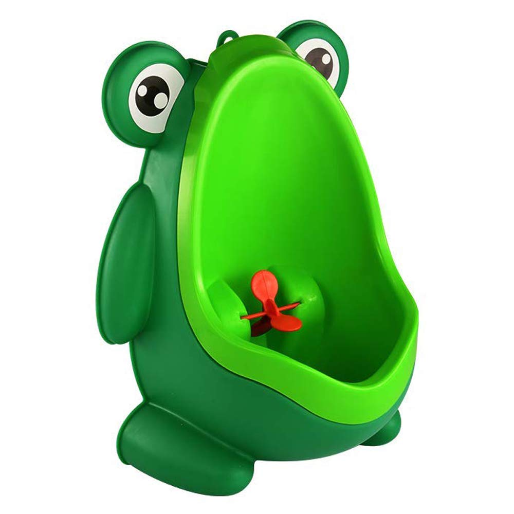 Frog Potty Training Urinal for Toddler Boys Toilet,Removable Toilet Pee Trainer with Funny Aiming Target - Green