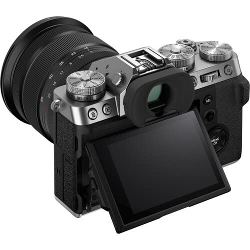 Fujifilm X-T5 Mirrorless Digital Camera with XF 16-80mm f/4 R OIS WR Lens Bundle, Includes: SanDisk 64GB Extreme PRO SDXC Memory Card, Spare Battery + More (6 Items) (Silver)