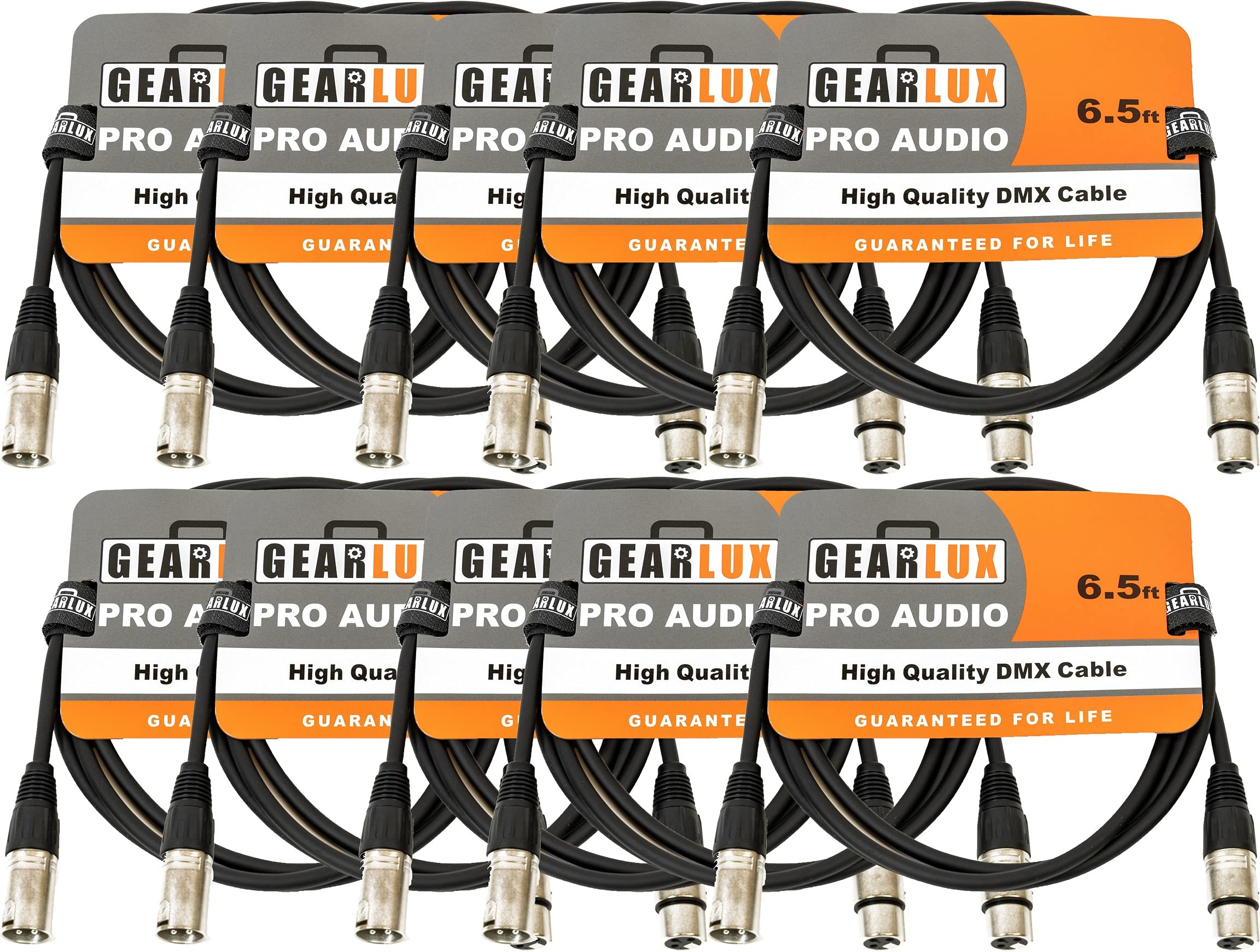 Gearlux DMX Cable 100ft 3-Pin Male-to-Female - 1 Pack