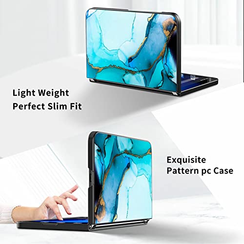 for Microsoft Surface Duo 2 Case,Surface Duo 2 2021 Slim Lightweight Hard PC Back Cover Shockproof Protective Fold Case for Microsoft Surface Duo 2 2nd 2021,Blue Marbles