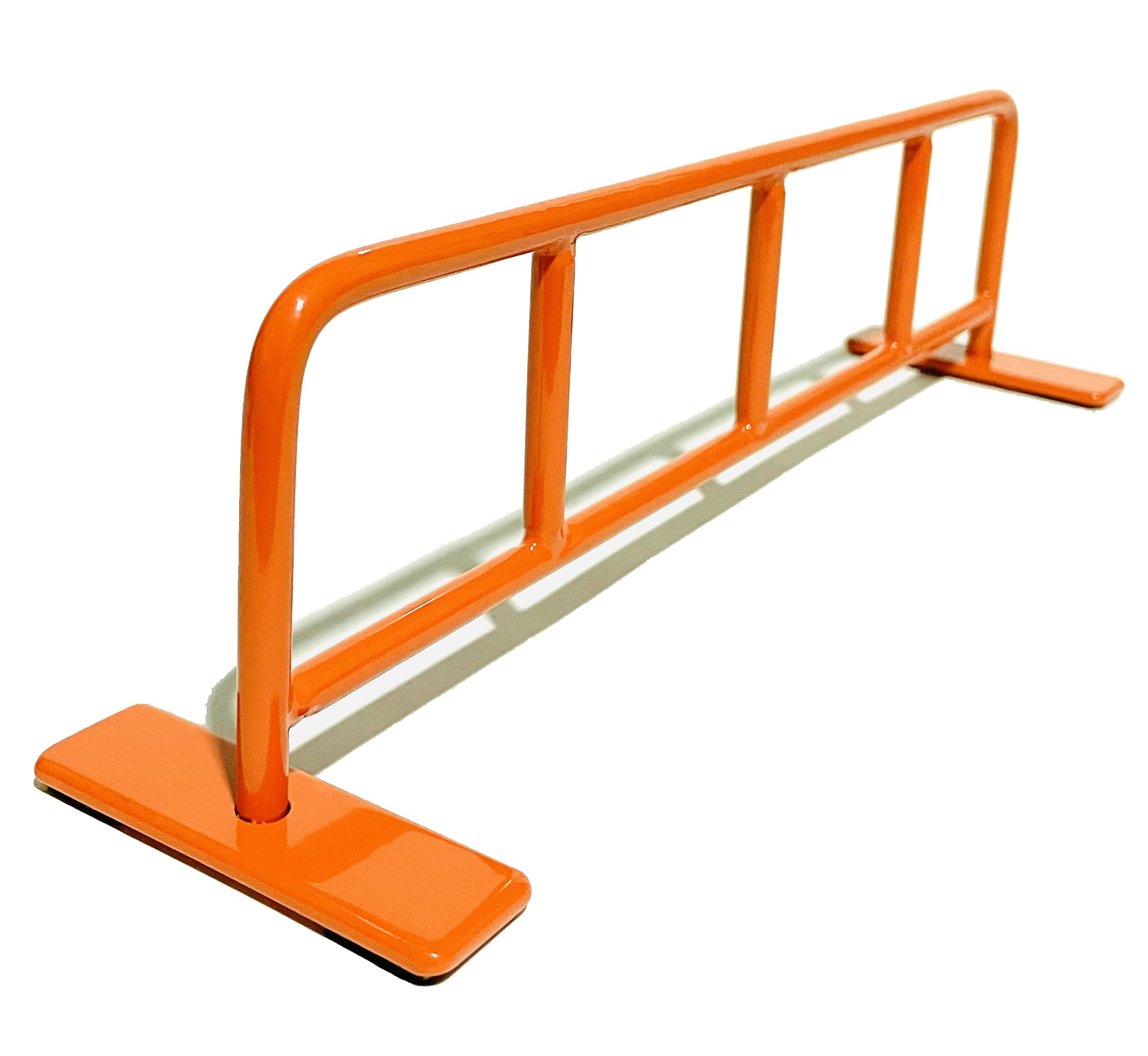 FLVFF Fingerboard Rail Bike Rack Metal Solid Steel Grind Rails Ramp and Skate Parks (BR) (Orange)