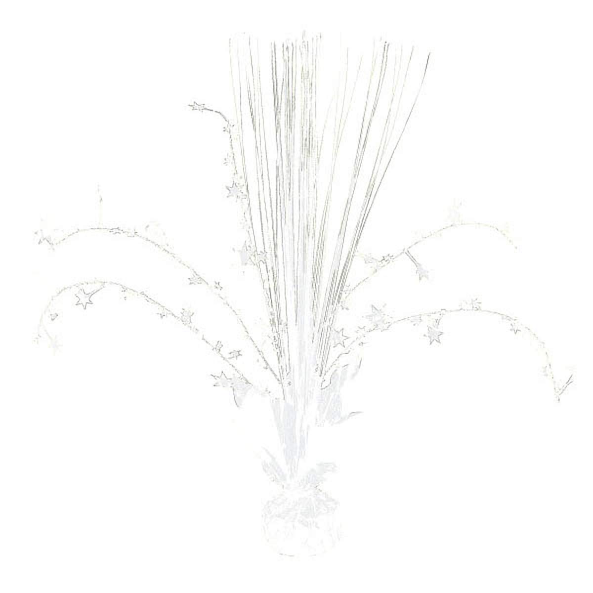 Frosty White Foil Spray Centerpiece - 12" (12 Pc) - Elegant & Eye-catching Party Decor - Perfect for Weddings, Birthdays & Holidays
