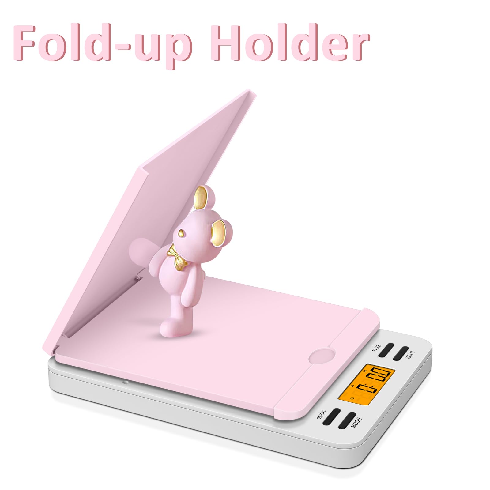 Fuzion Shipping Scale, Accurate Digital Postal Scale 86 lb/0.1 oz with Hold and Tare Function, LCD Display, Auto-Off, Postage Scale for Packages and Mailing, Battery & DC Adapter Included