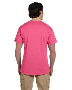 Fruit of the Loom 5 oz. 100% Heavy Cotton HD T-Shirt (3931) Neon Pink, L