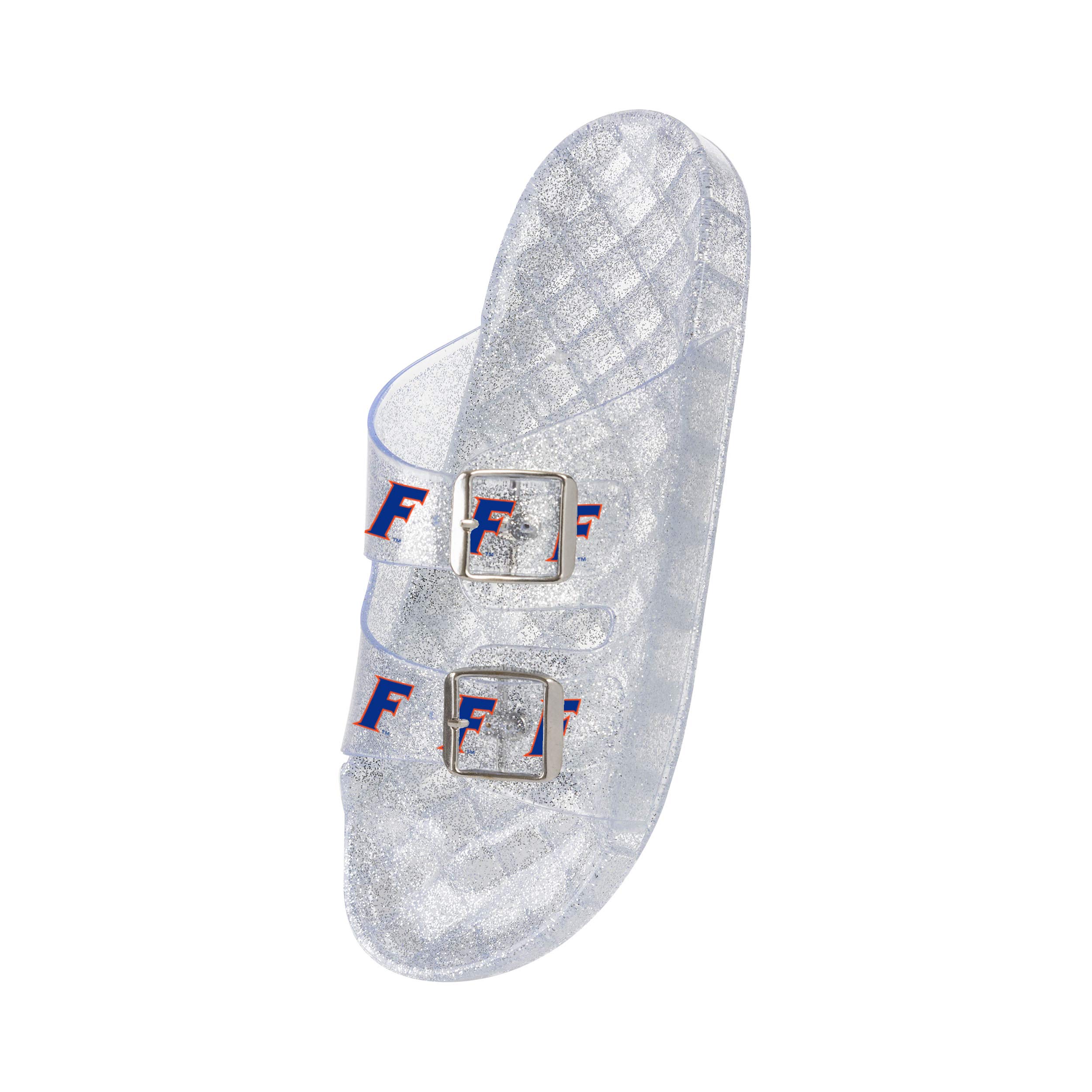 foco NFL Womens Glitter Double Buckle Sandal - L