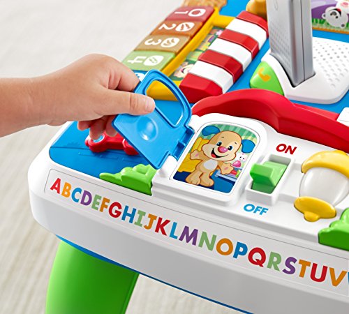 Fisher-Price Baby to Toddler Toy Laugh & Learn Around the Town Learning Activity Table with Music & Lights for Infants Ages 6+ Months (Amazon Exclusive)