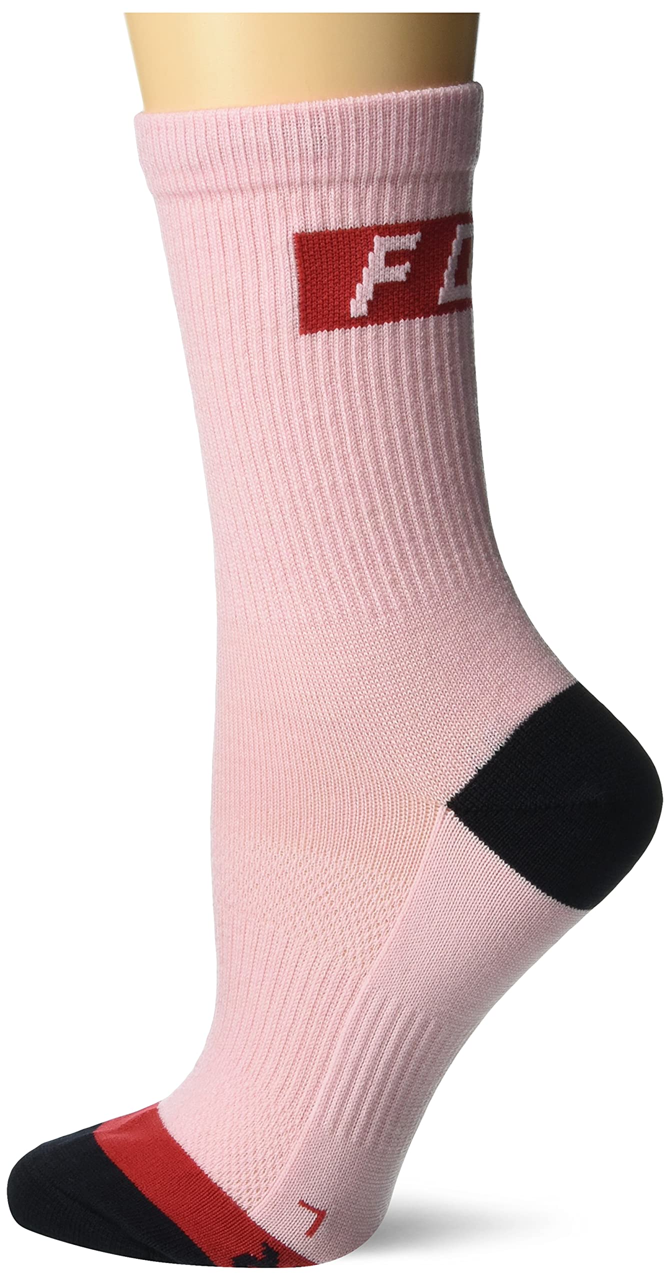 Fox Racing Women's Standard 6" Flexair Merino Sock, Pale Pink, One Size