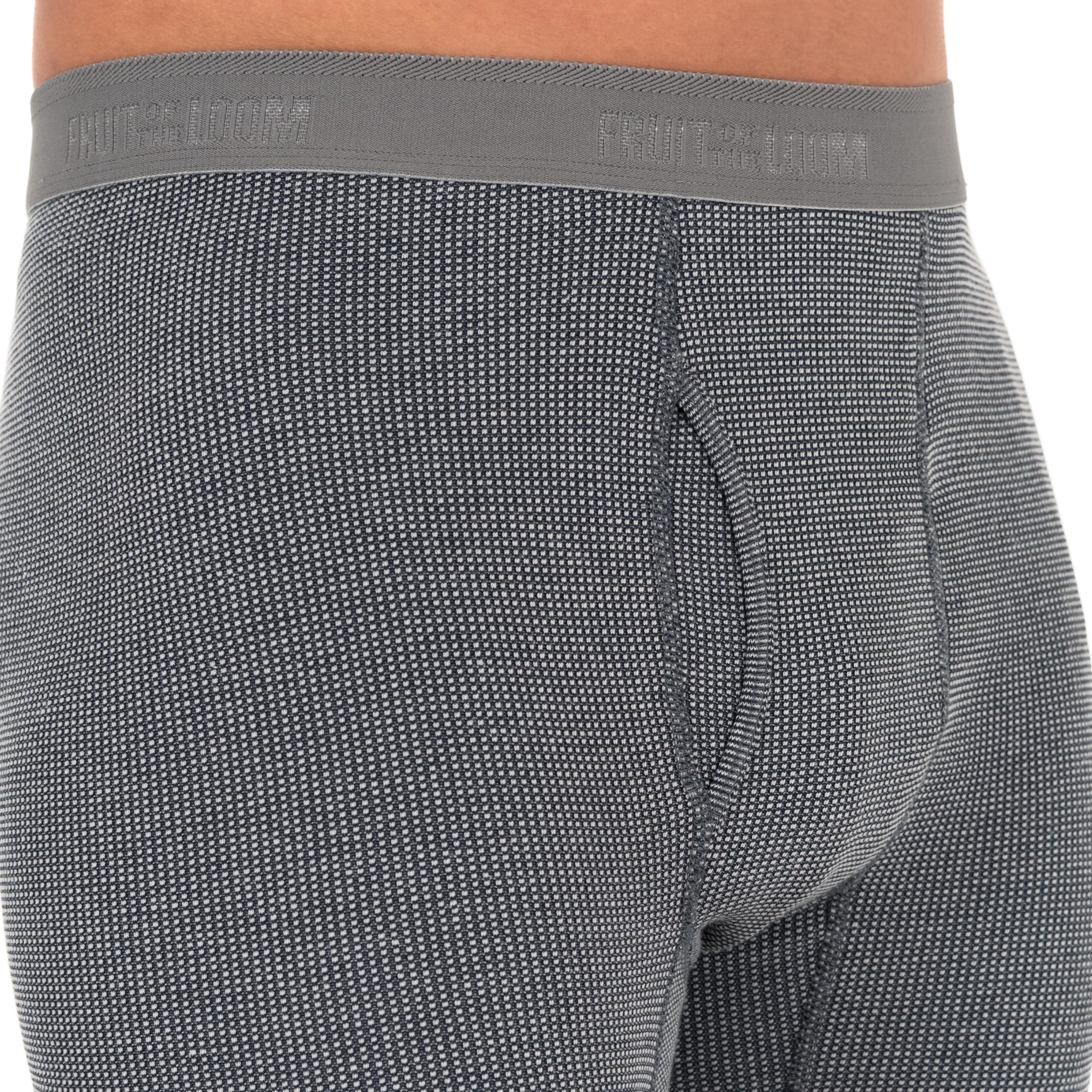 Fruit of the Loom Men's Recycled Premium Waffle Thermal Underwear Long Johns Bottom (1, 2, 3, and 4 Packs), Greystone Heather, X-Large