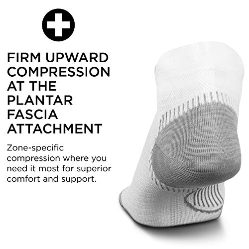 Feetures Plantar Fasciitis Relief Sock Ultra Light No Show Tab- Compression Sock for Men & Women