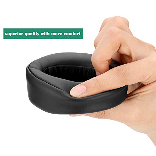 WADEO Replacement Ear Pads Earpads Cup Cover Memory Foam Cushion for Sony MDR-XB950BT XB950B1 XB950N1 XB950AP Bluetooth Wireless Headphones, 2 Pieces Black