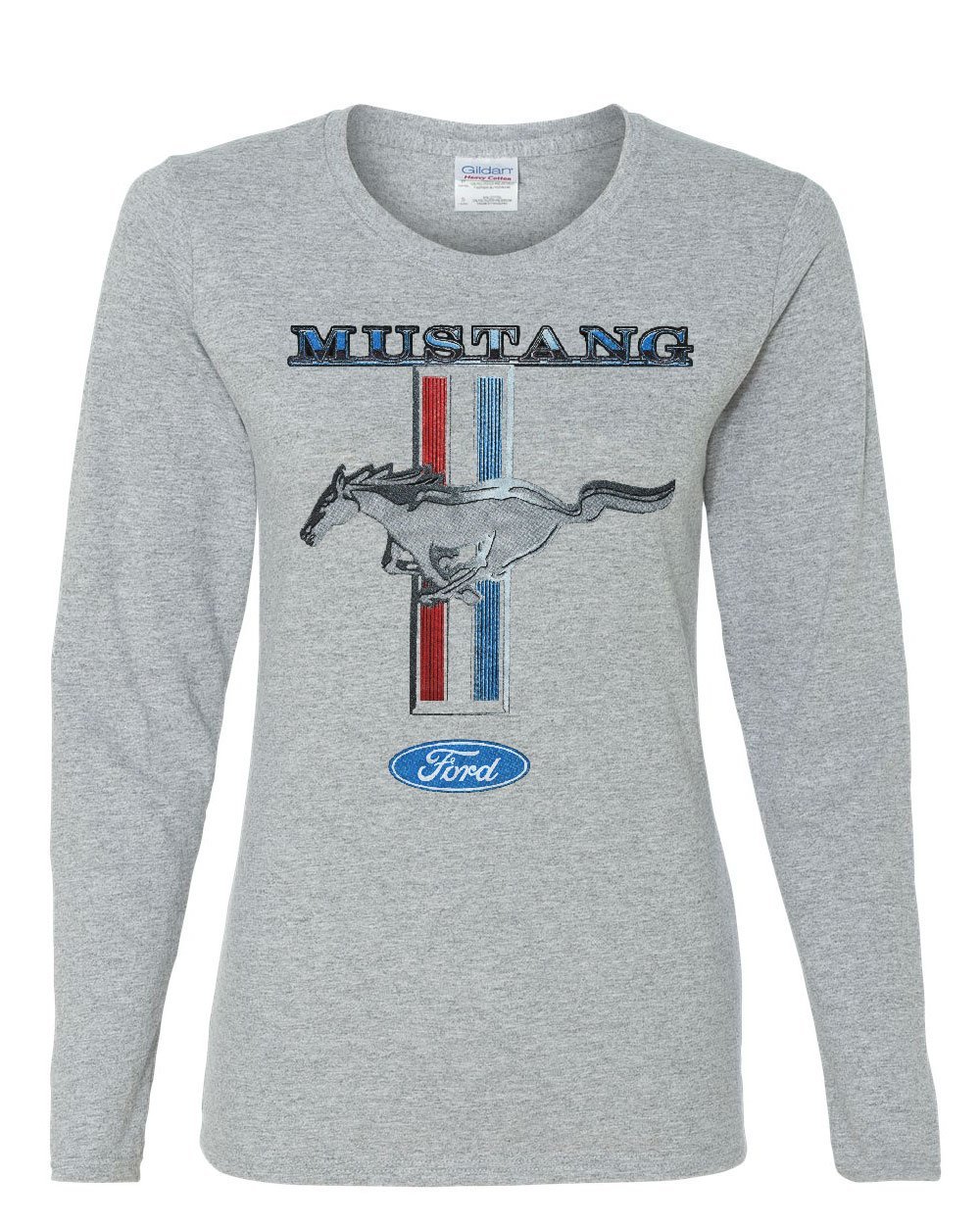 Ford Mustang Classic Women's Long Sleeve T-Shirt Grey Small