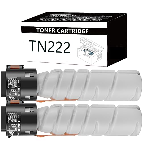FNTSMA Compatible for Konica Minolta TN222 TN222H Toner Cartridge, Work with BIZHUB266 BIZHUB306 Printer 2 Black