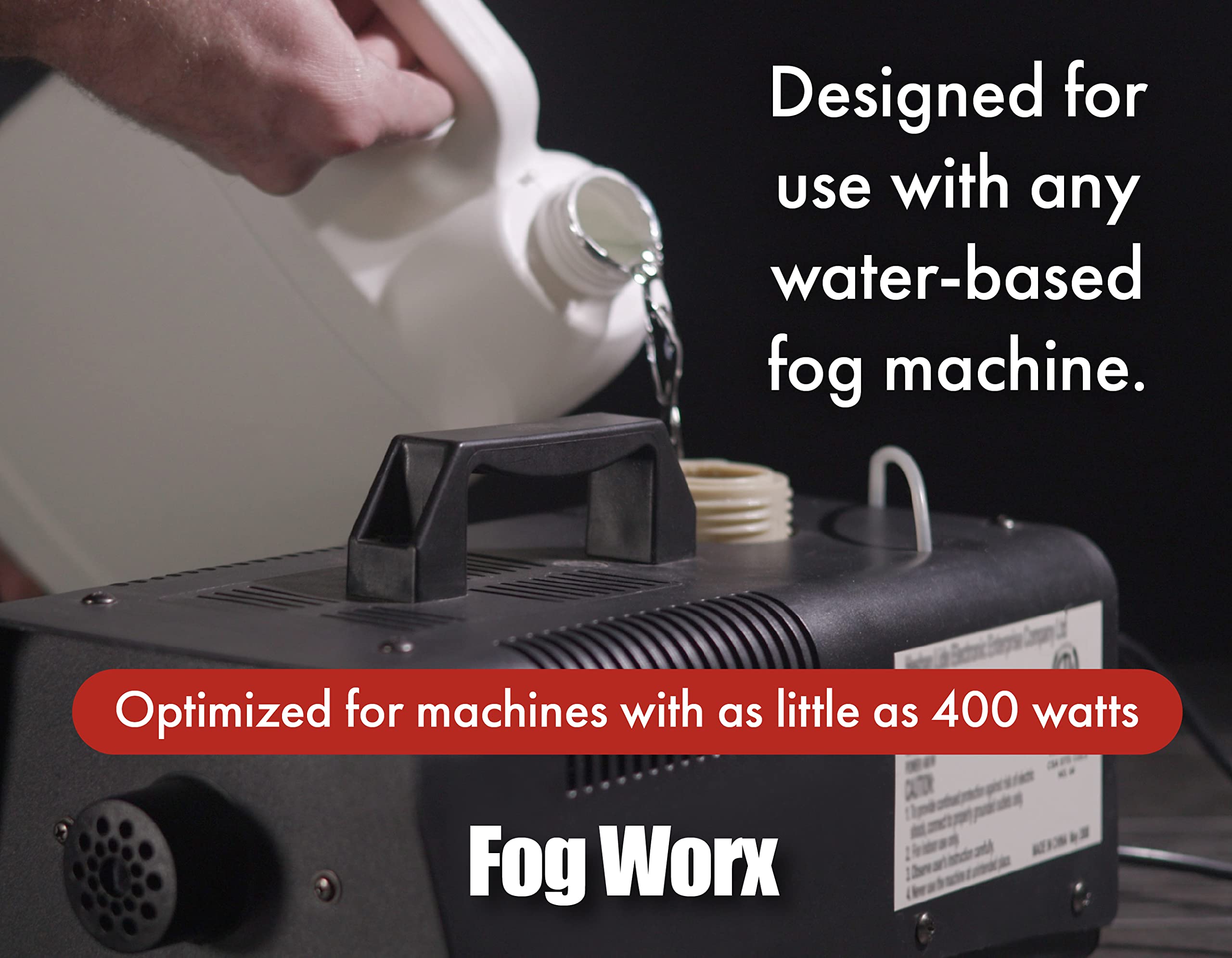 FogWorx Fog Juice - 1 Half Gallon of Premium Fog Fluid (64oz) - Medium Density, High Output, Long Lasting Fog Machine Fluid