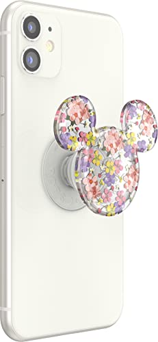 PopSockets Phone Grip with Expanding Kickstand, PopSockets for Phone, Disney, Mickey Earridescent - Cascading Flowers