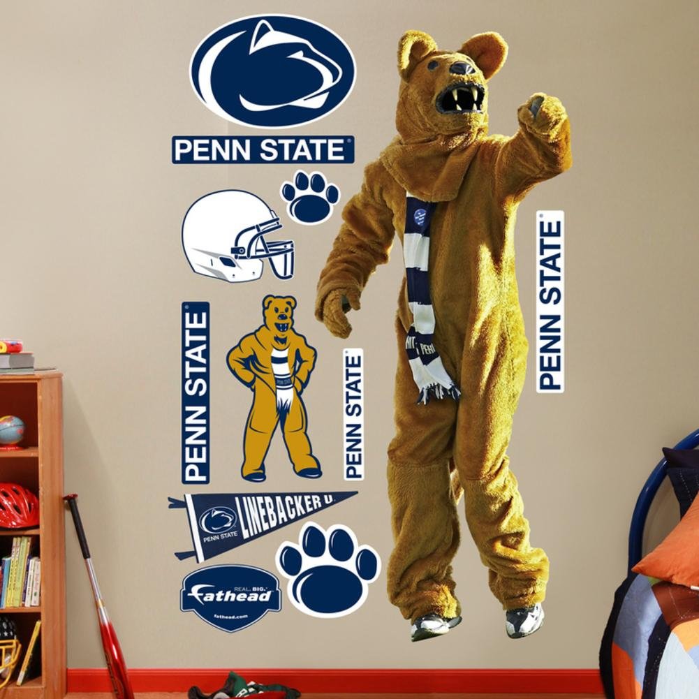 Fathead NCAA Penn State Nittany Lions Penn State Nittany Lions: Nittany Lion Mascot - Life-Size Officially Licensed Removable Wall Decal