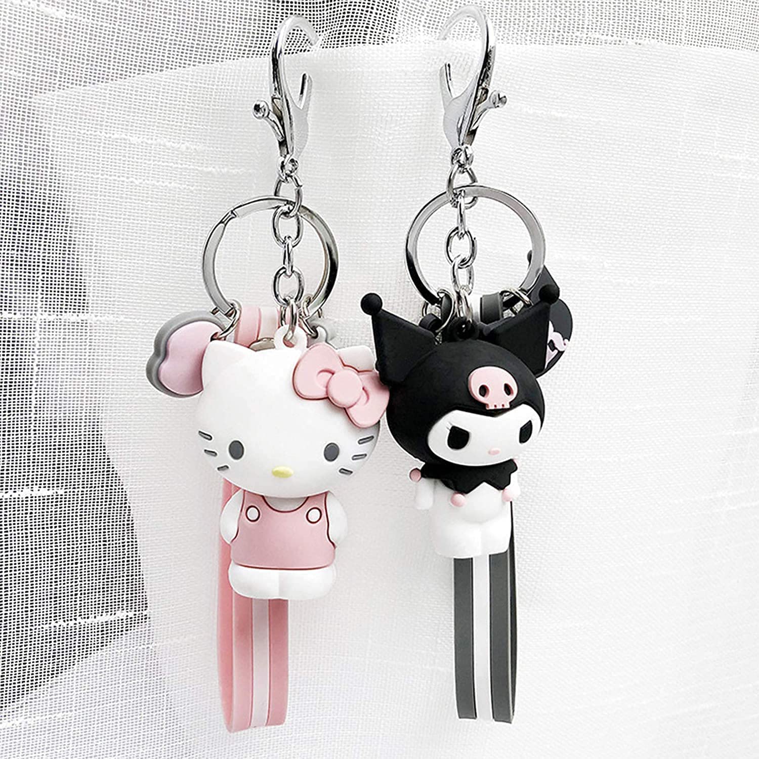 Girl cute keychain, girl keychain gift, purse handbag key pendant