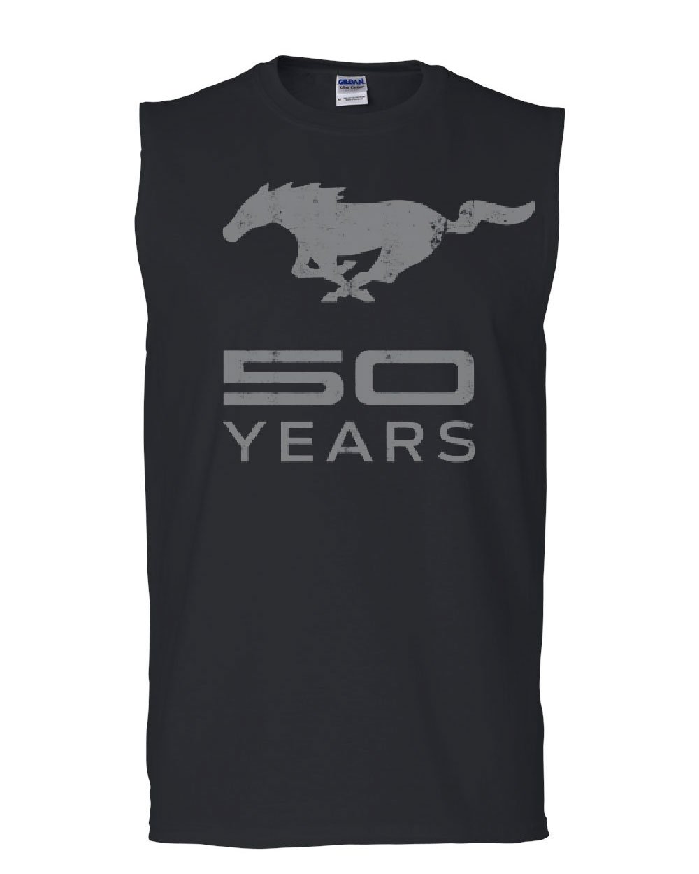 Ford Mustang 50 Years Muscle Shirt Anniversary Licensed Black Large