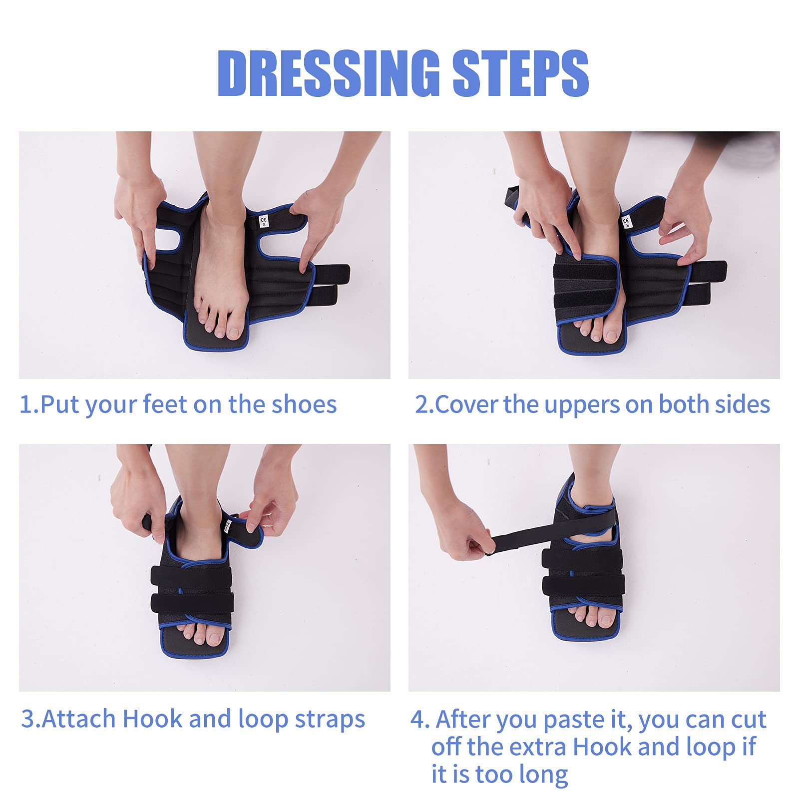 GHORTHOUD Post op Shoe for Broken Toe Lightweight Shoes Medical Orthopedic Foot Brace Off-loading Healing shoe for Foot Surgery (Medium)