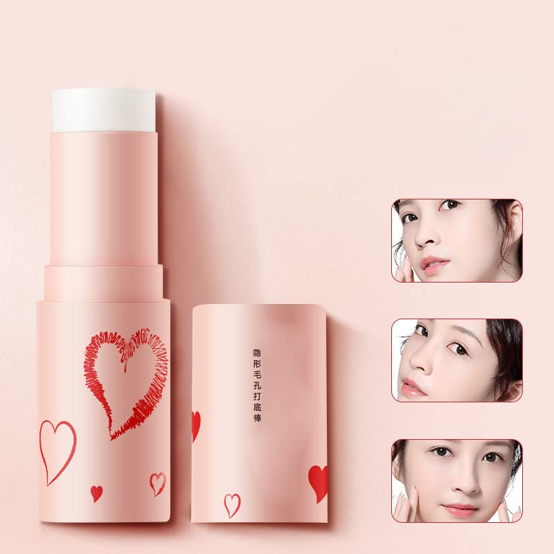 Fill Pores Foundation Stick Concealer Hydrating Shrink Pores Delicate Moisturizing Peel Makeup Isolation Makeup Fit AbY907 (Pink, One Size)