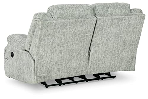 Signature Design by Ashley McClelland Transitional Reclining Loveseat, Light Gray