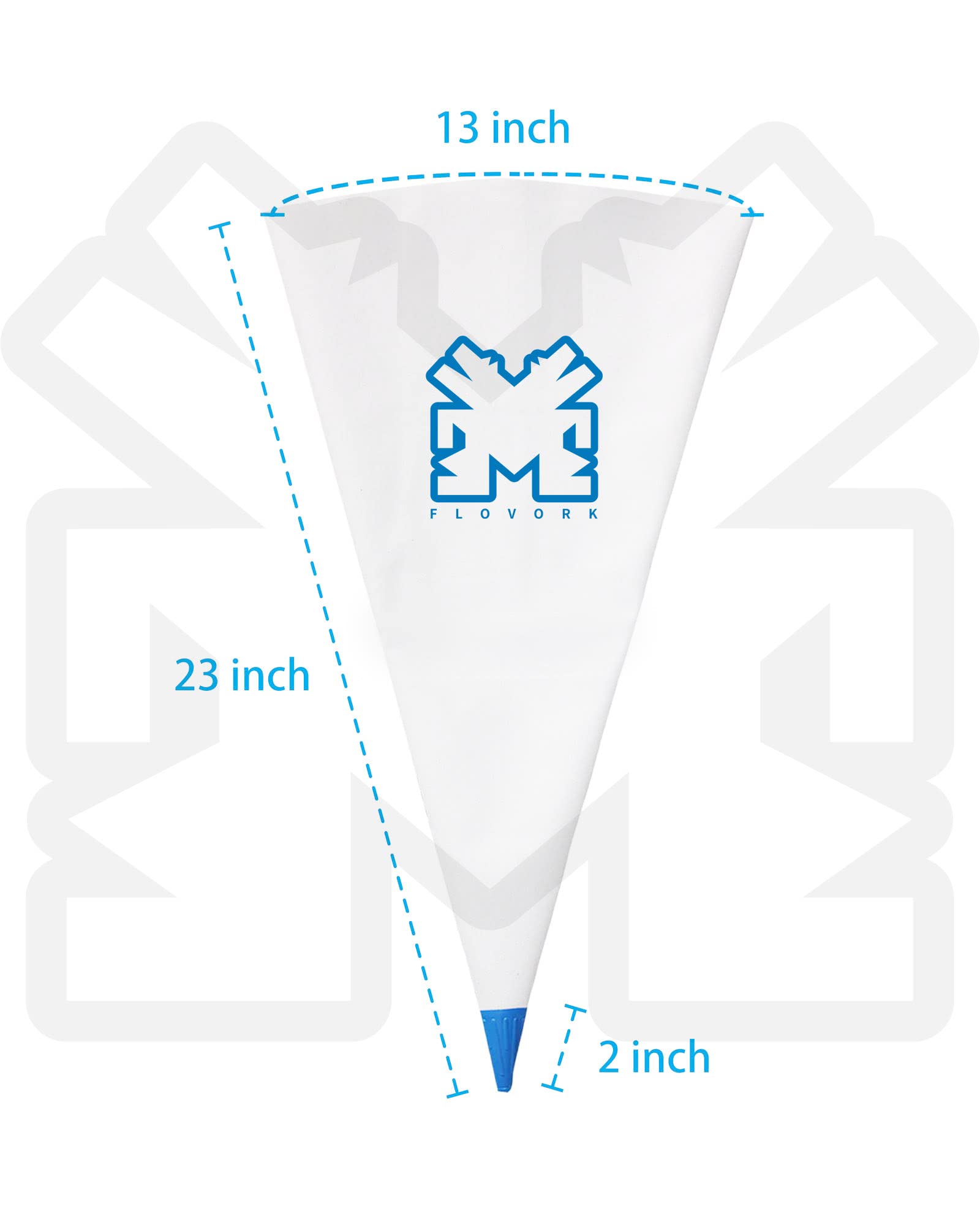 FLOVORK Grout Bag,Masonry Mortar Bag,Smooth Inner Layer,Tear Resistant,Washable,9 Pieces