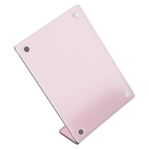 Free Standing Photo Frame, Simple Operation Slant Back Multipurpose Photo Frame for Movie Ticket Office (Pink)