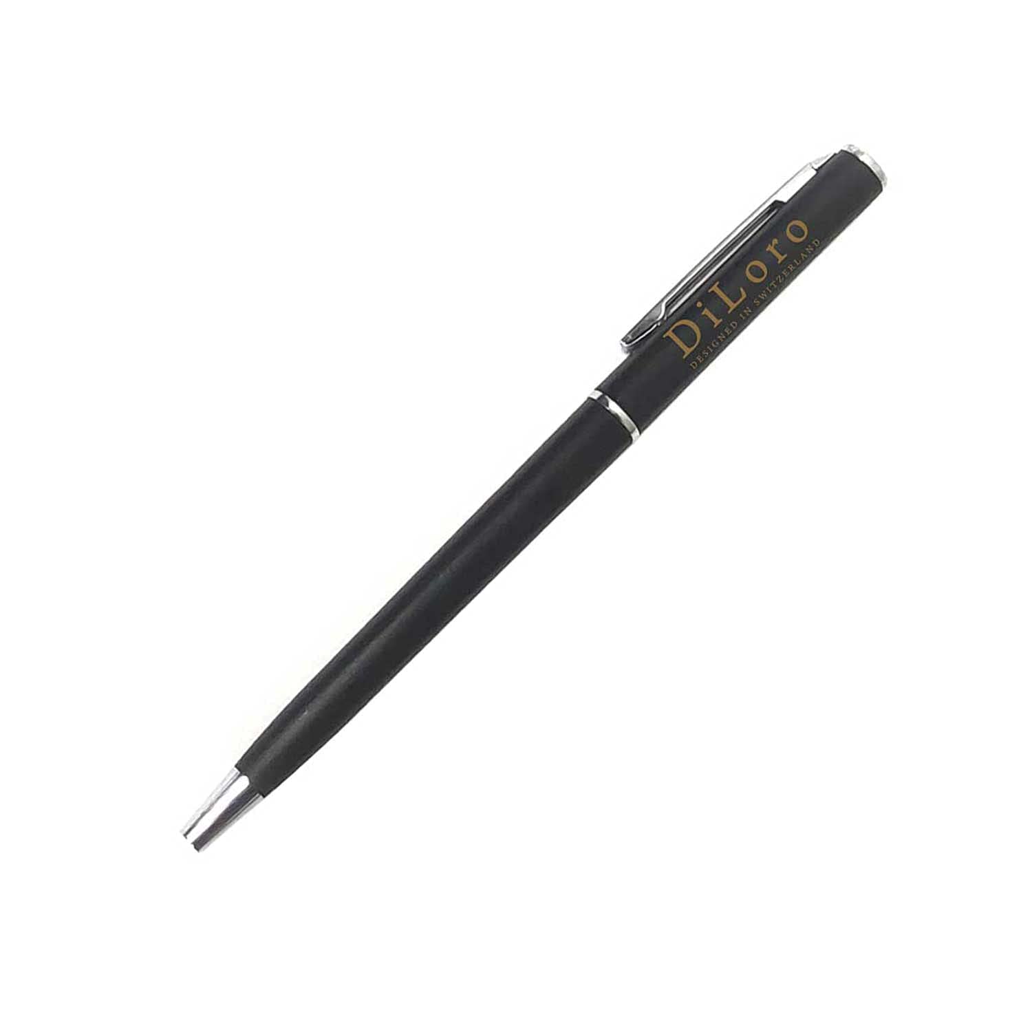 Filofax Malden Personal Navy Leather Organizer Agenda Calendar Bundle with DiLoro Ballpoint Pen (Navy 2022 with Pen, Personal Paper Size 6.73'' x 3.74''), 028614-22-DLP