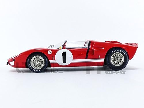 Ford GT40 X1 #1 Ken Miles - Lloyd Ruby Winner 12H of Sebring (1966) 118 Model Car by Spark 18SE66,Red