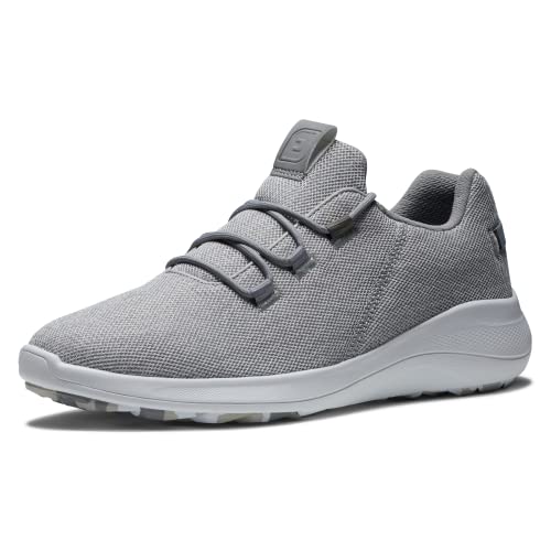 FootJoy Men's Fj Flex Coastal Previous Season Style Golf Shoe, Grey/White, 10
