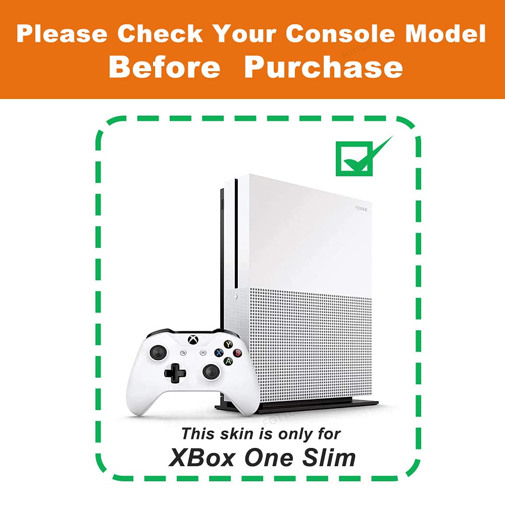 FOTTCZ Whole Body Vinyl Skin Sticker Decal Cover for Microsoft Xbox One Slim Console Colorful Nebular