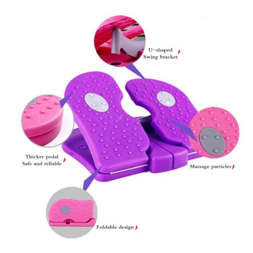 FSYEEL Mini Stepper Exercise Machine Mute Stepper Air Stepper Climber Fitness Machine Stair Stepper Indoor Training Exercise Step Slimming Machine, Random Color