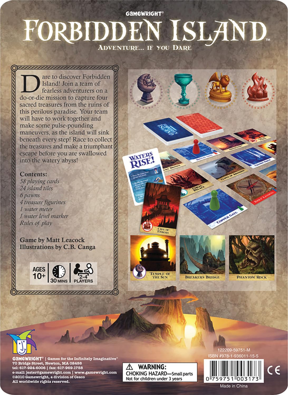 Forbidden Island β The Cooperative Strategy Survival Island Board Game,2-4 players
