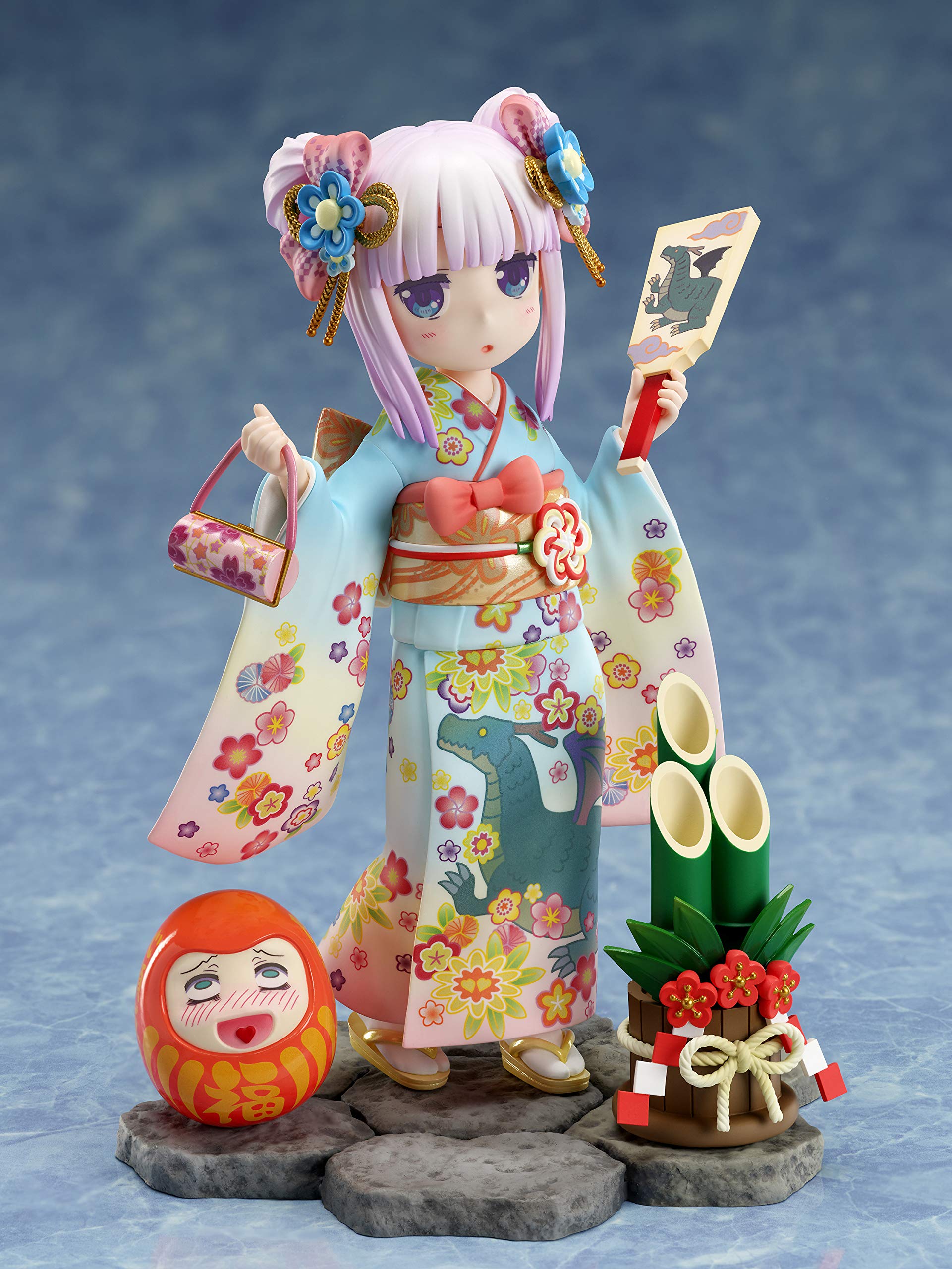 Furyu Miss Kobayashi's Dragon Maid: Kanna (Finest Kimono Version) 1:7 Scale PVC Figure, Multicolor