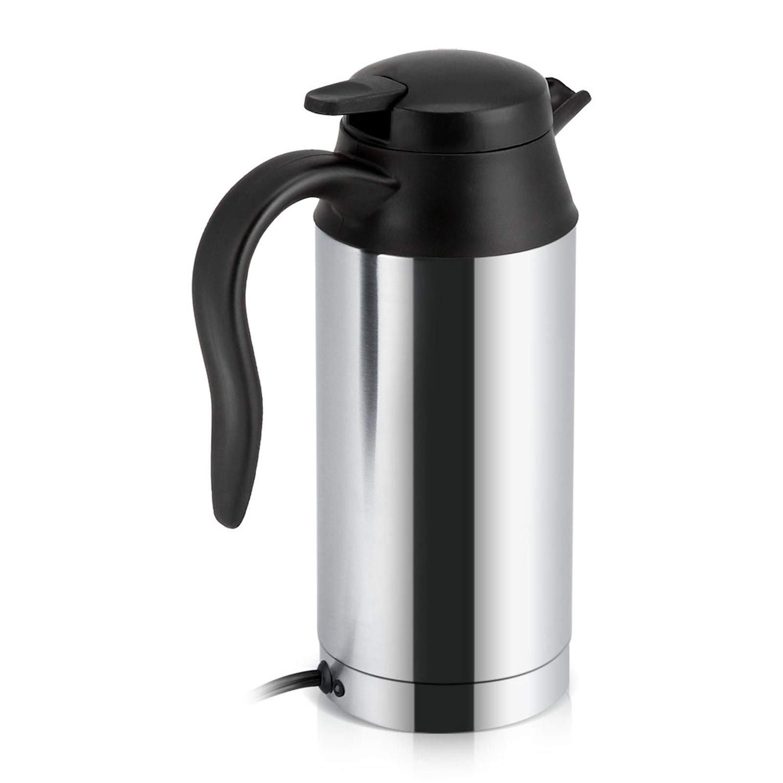 Gorgeri Portable Car Electric Kettle Travel Kettle 12V 750ml Car Hot Water Kettle Heating Cup Electric Kettle Boil Water Tea Coffee with Cigarette Lighter