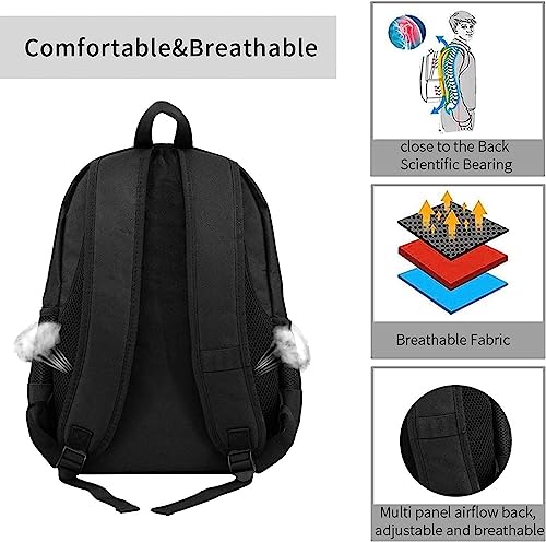 FGJIIFDF Cute Cartoon Anime Backpack for School,3D Print 17 Inch Large Capacity Adjustable Bag for Teens Boys Girls (Blue E)