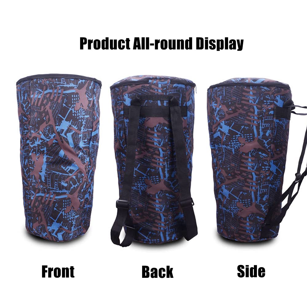 Generic Djembe Bag Djembe Drum Carry Case Soft Gig Bag Backpack African Drum Carry Bag with Shoulder Strap Musical Instrument Accessory 12inch, 924BR73451W10X473