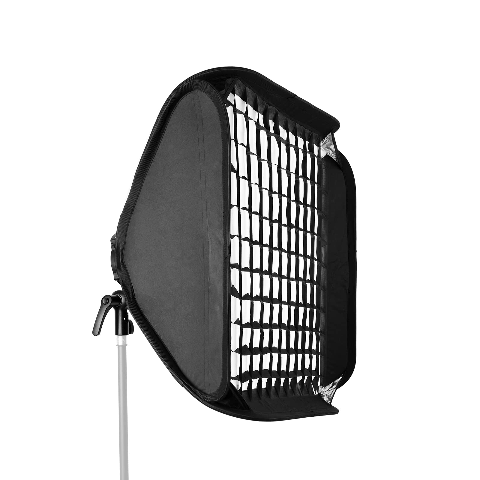 Godox 24x24inch 60x60cm Grid Strip Softbox with S2 S-Type Speedlite Bracket Bowens Mount for Godox V1 Series, AD200Pro, AD200, AD400Pro, V860II, TT350 Series Flash Speedlites