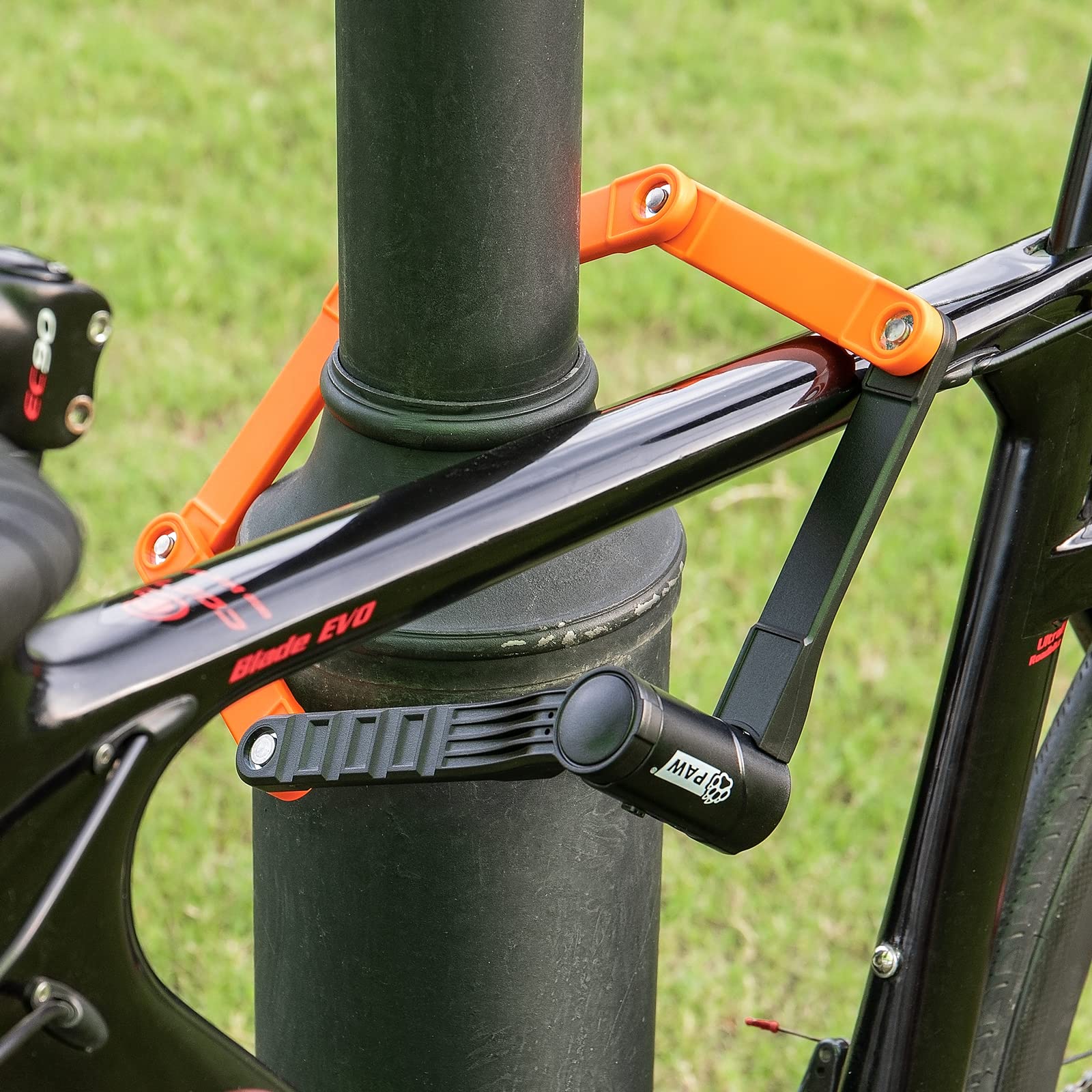 Folding Bike Lock with 3 Keys - Anti Theft Strong Security Bicycle Locks, Anti Drill & Pick Cylinder - Foldable Bike Lock with Mounting Bracket for Bikes E Bikes and Scooters (Green)