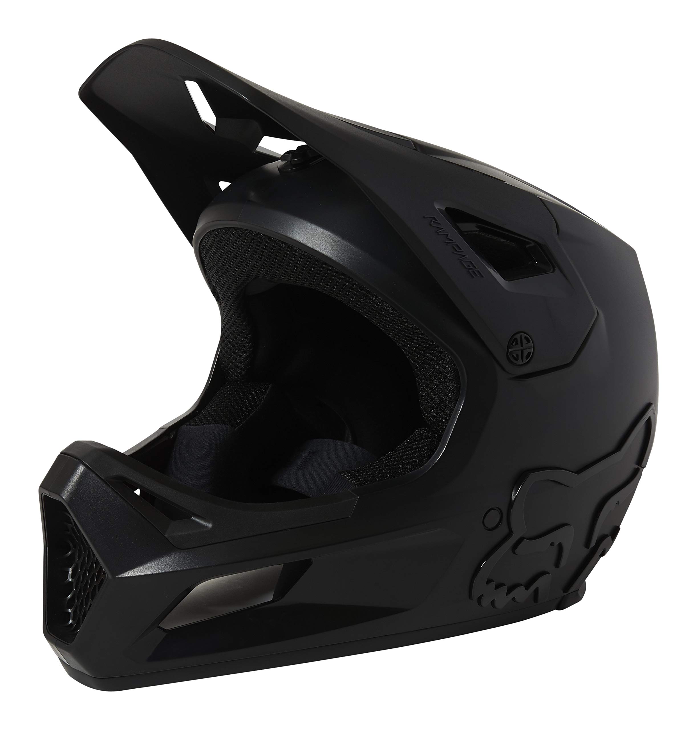 Fox Racing Rampage Mountain Bike Helmet, Black/Black, Large